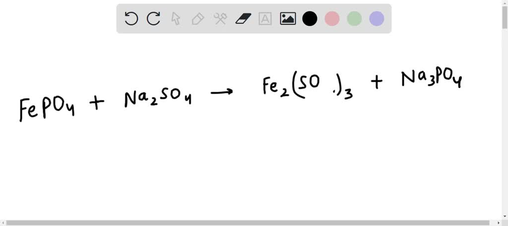 Solved Write The Equation For The Reaction Of Iron Iii Phosphate