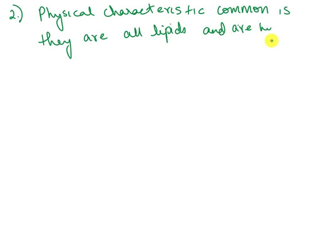 Solved Identify 4 Major Categories Of Lipids Waxes Phospholipids