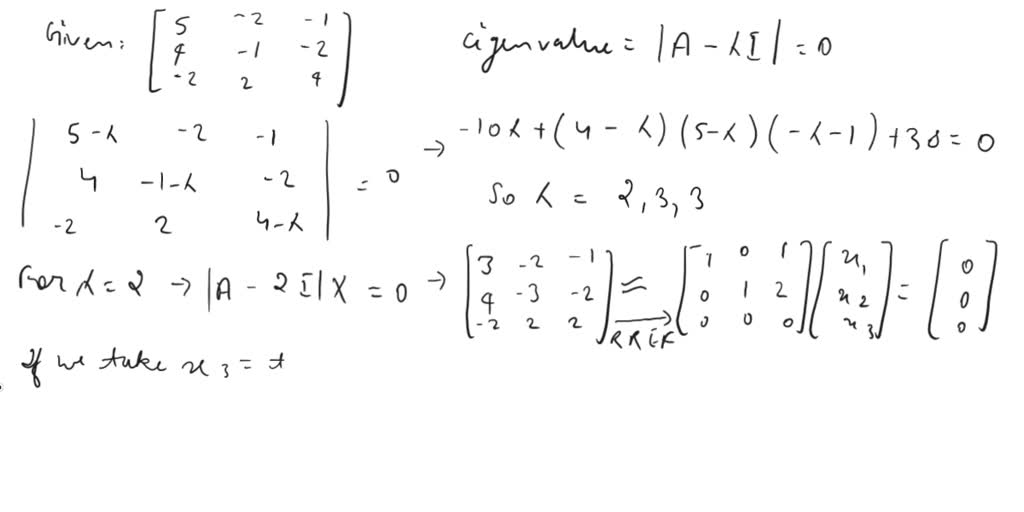VIDEO solution: 1. For each of the following two matrices, separately ...