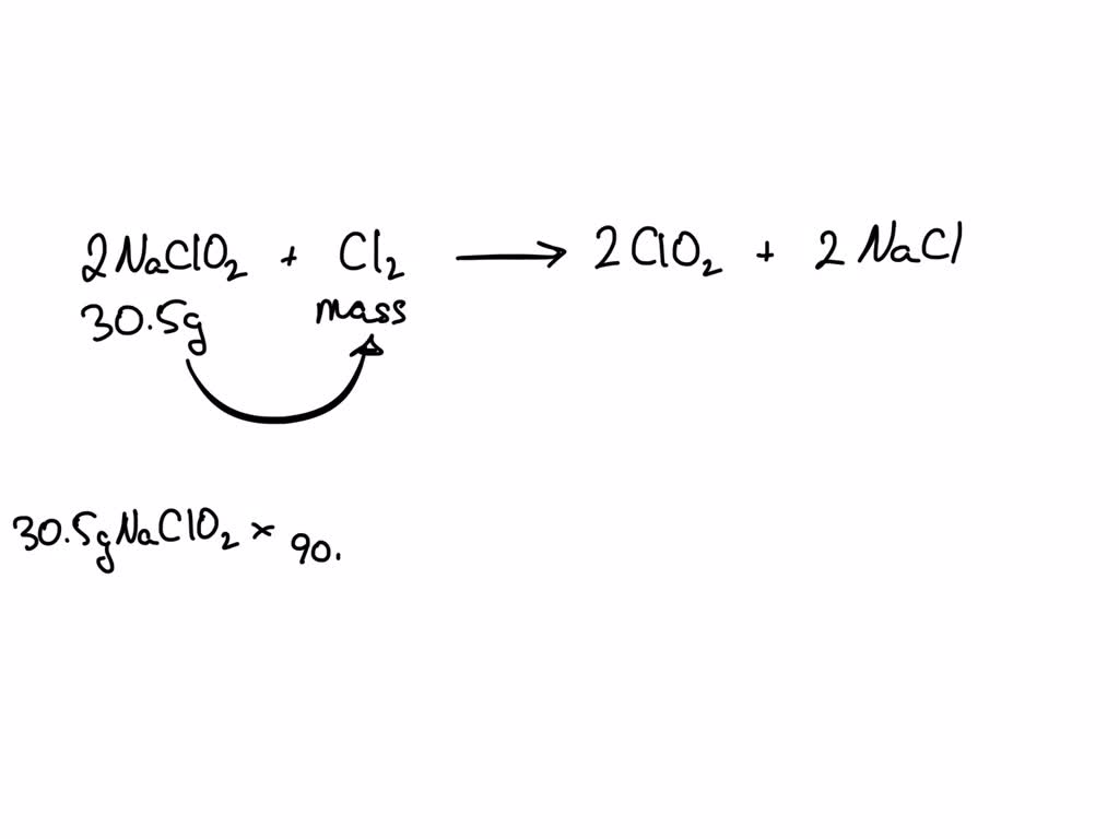 SOLVED: Chlorine dioxide is a bleaching agent used in the paper ...