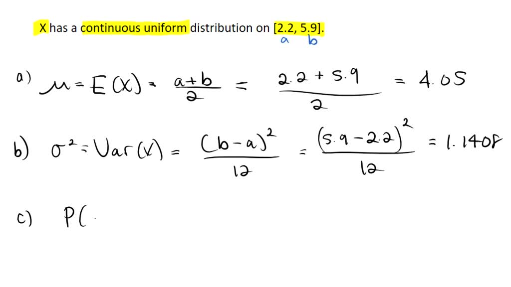 SOLVED: 25 If X has a uniform distribution over the interval ( 7/2, 7/2 ...