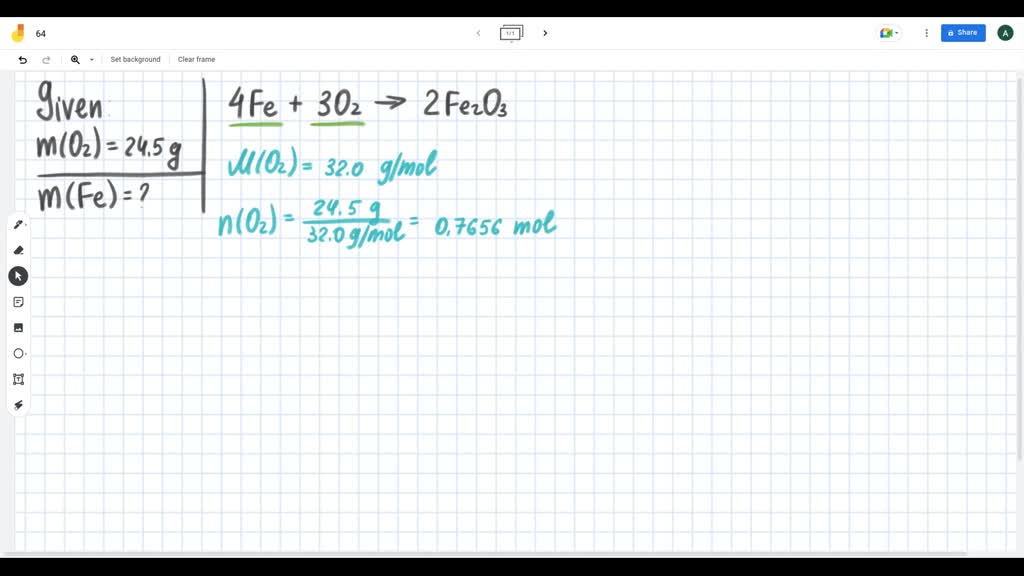 SOLVED: When 49.44 g of Fe2O3 forms from the reaction of Fe with excess ...