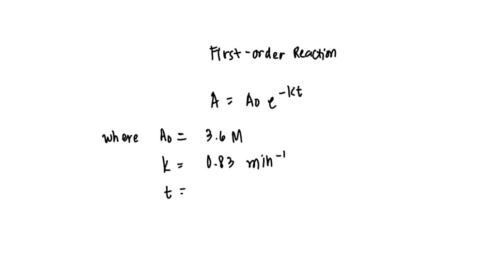 Solved The Reaction A â† B Follows First Order Kinetics With K 0 83 Min 1 If The Initial