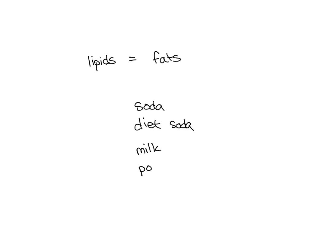 SOLVED: The brown paper test for lipids is positive when food is placed ...