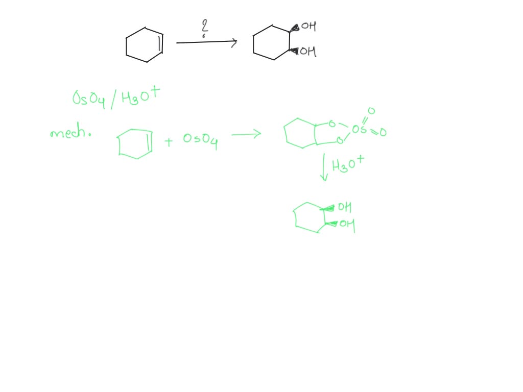 SOLVED: Show how to convert = cyclohexene into these compounds (12 p a ...