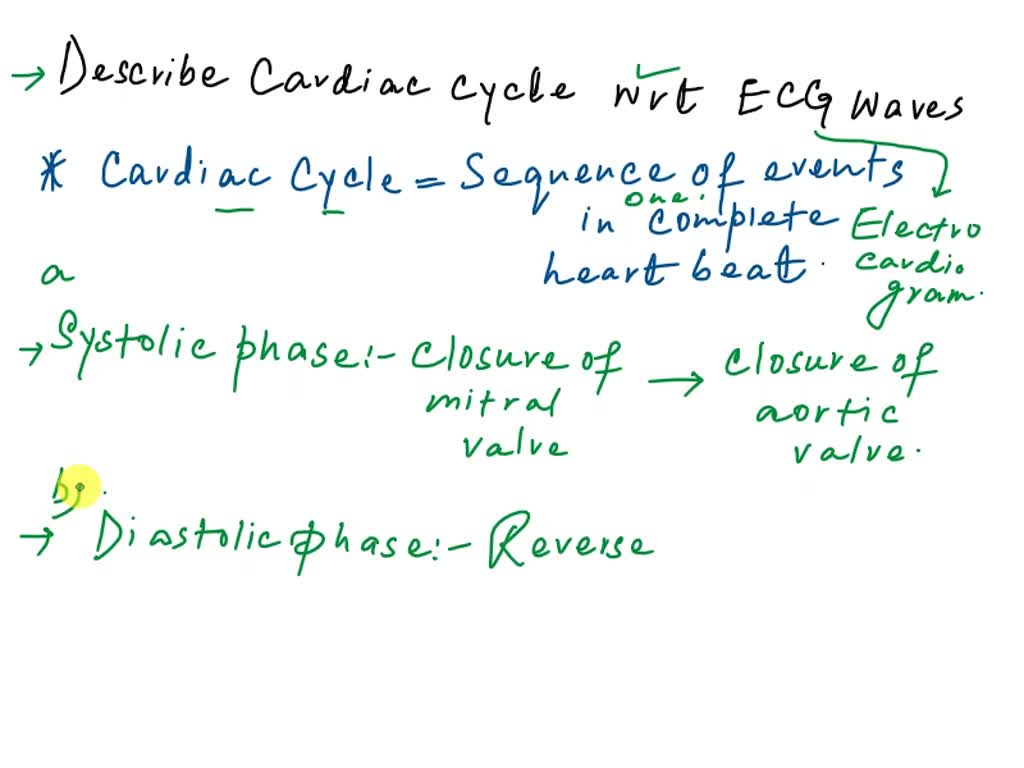 SOLVED: Describe ventricular systole and the pathway of blood flow during that stage of the ...