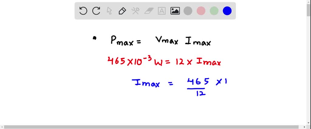 SOLVED: 'Calculate the load current, Imax in a solar cell if the ...