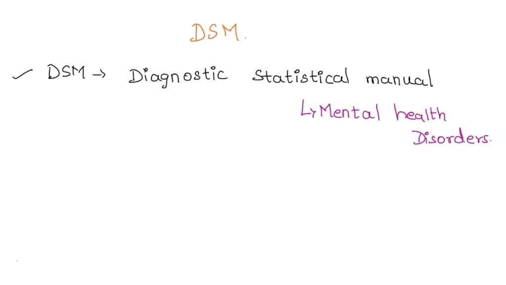 SOLVED: Describe a diagnosis of a client using the DSM 5 symptoms and ...