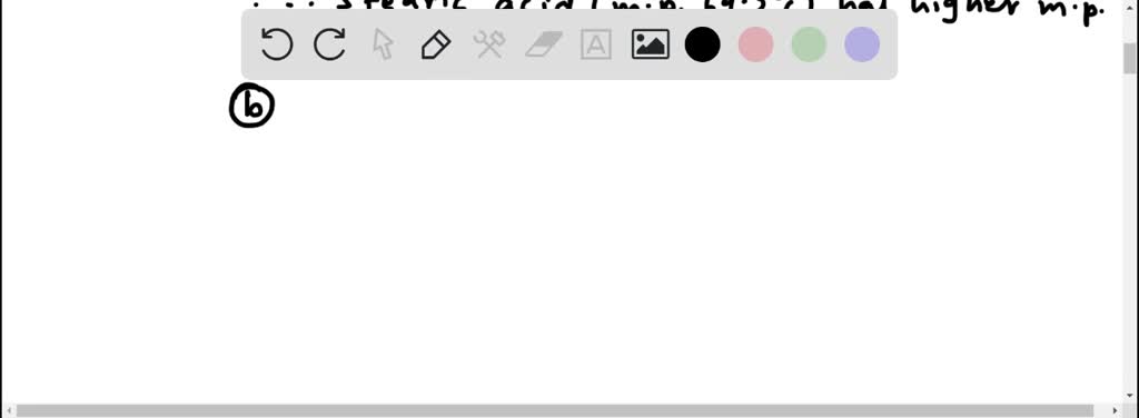 SOLVED: "The melting Point = of stearic acid is 70 %C and the melting ...