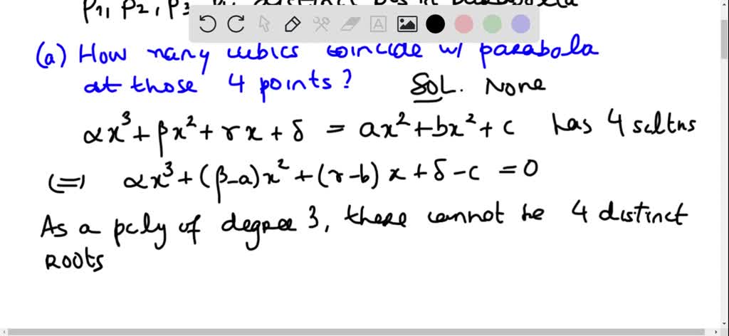 SOLVED: Let p1, p2, p3, and p4 be four different points lying on a ...