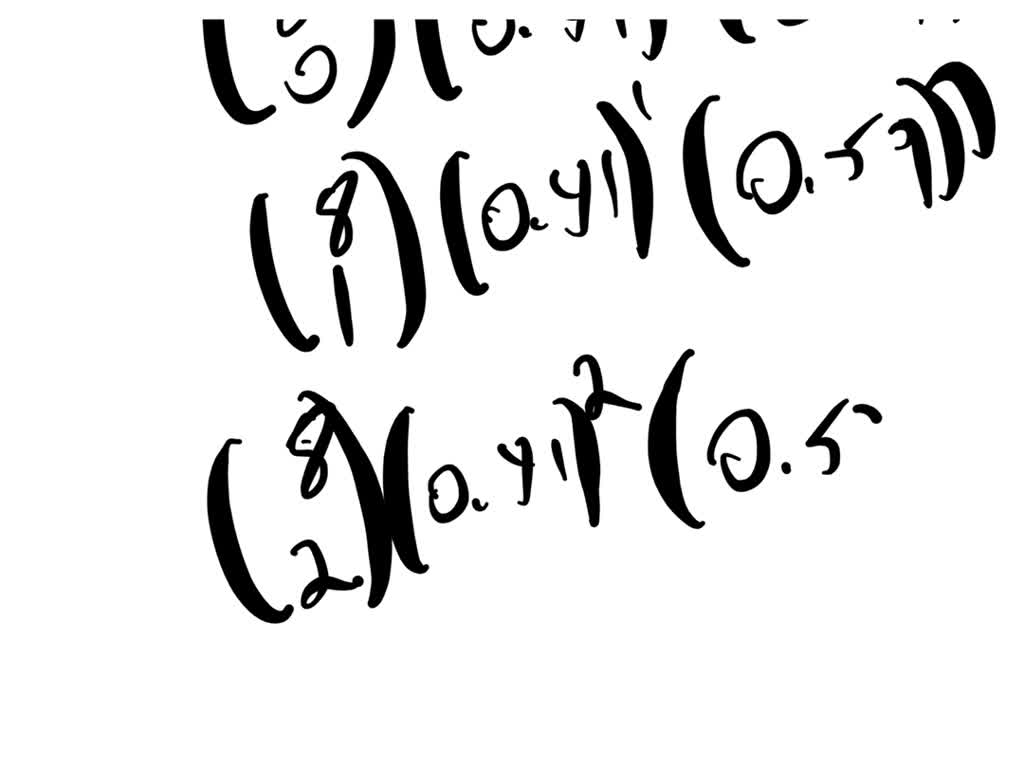 SOLVED: Construct a binomial distribution using n=8 and p=0.41. SOLVED: Construct a binomial distribution using n=8 and p=0.41.