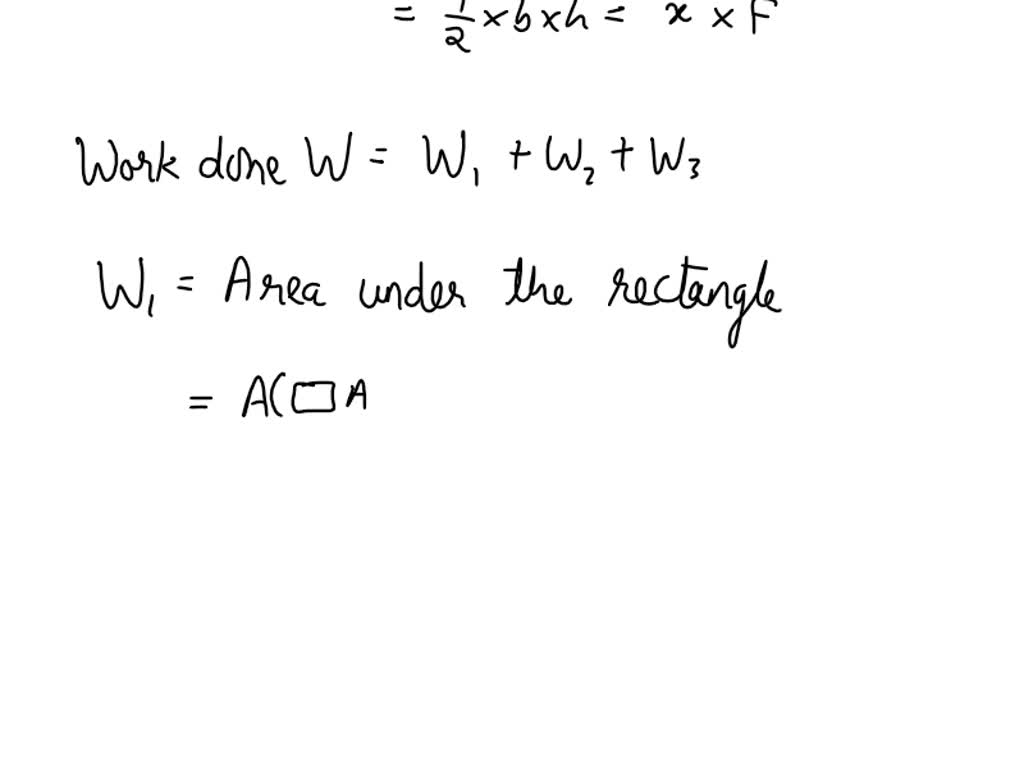 SOLVED: Calculate the work done from x = 2m to x = 7m by the one ...