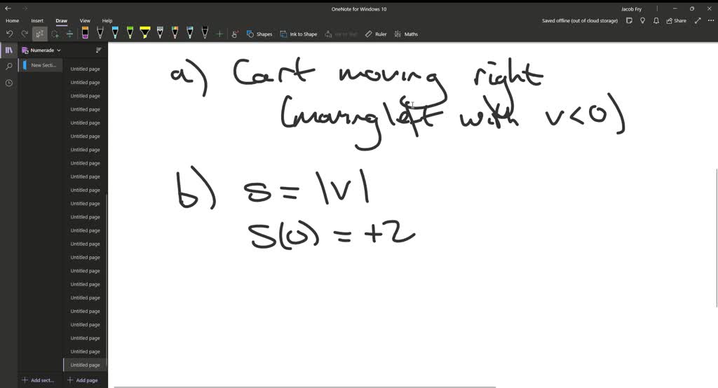SOLVED: (ns) velocity time (s) The VELOCITY-time graph represents the ...