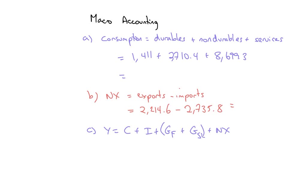 SOLVED: Using the values in the table, calculate the following ...
