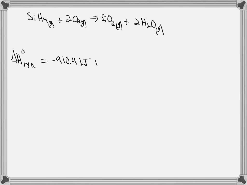 SOLVED: The enthalpy of formation of SiO2 is -859.4 kJ/mol and the bond dissociation energy for ...