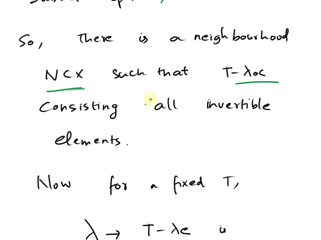 Solved Prove That In Functional Analysis The Resolvent Set Pt Of A Bounded Linear Operator T