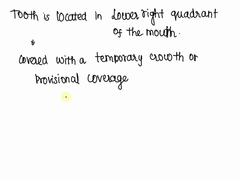 [GET ANSWER] a patient is being seen today for a crown preparation on ...
