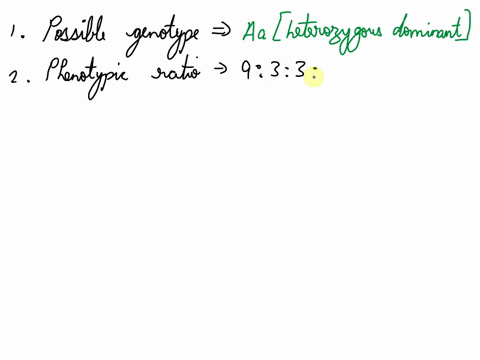 Three-factor cross part 1. A heterozygous plant for three...