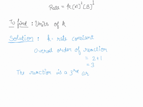 rate k a b2 what is the unit for rate constant 98032