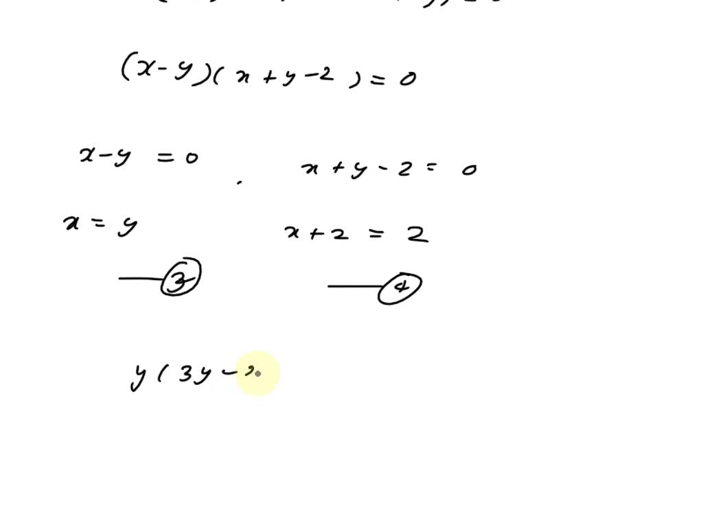 SOLVED: Find the four critical points of f(r,v) = 2ry + Ty^2. You do ...