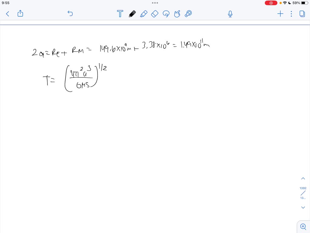 SOLVED: A Hohmann ellipse is the trajectory for a spacecraft going from ...