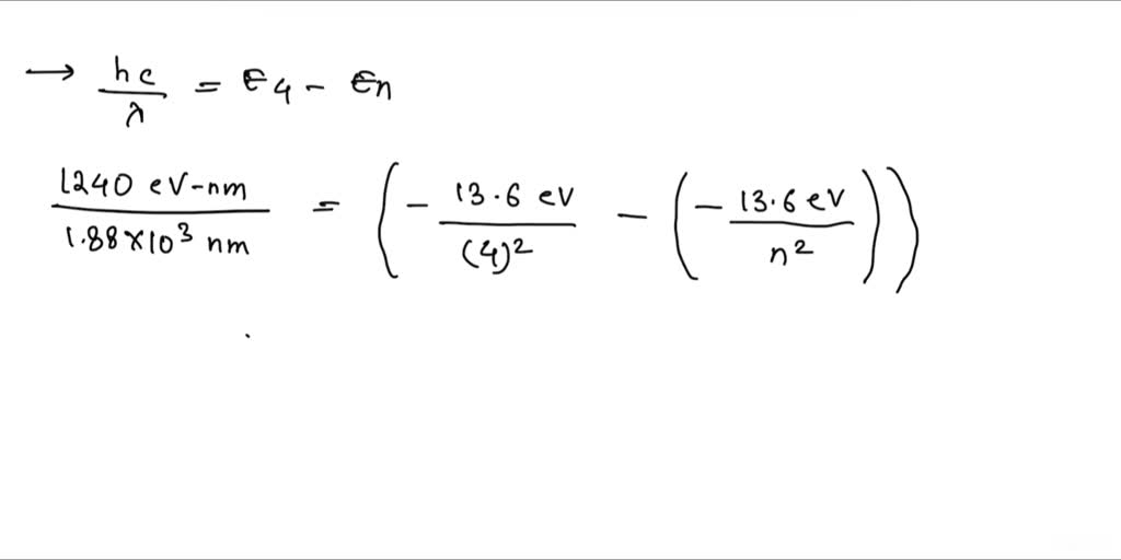 Solved A Hydrogen Atom Is In Its Third Excited State The Atom Emits A