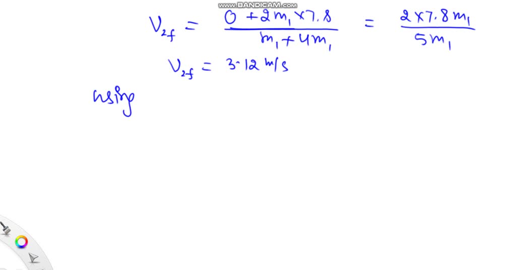 SOLVED: In the figure, block 1 of mass m1 slides from rest along a frictionless ramp from height ...