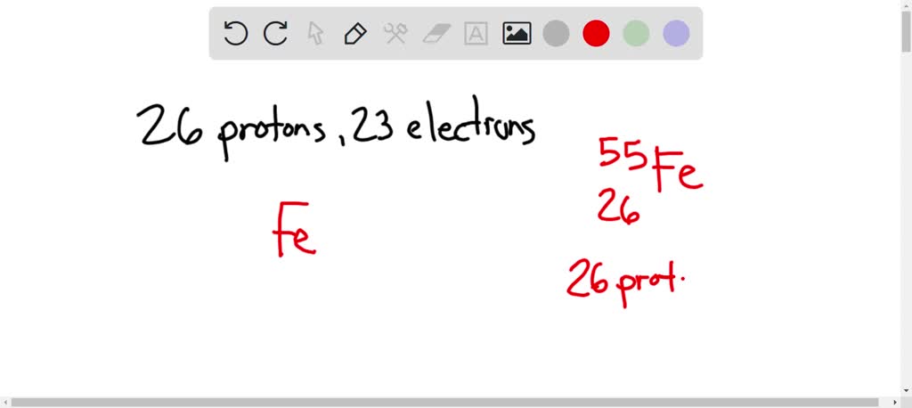 SOLVED: Give the name of the ion with 26 protons, 23 electrons: Spell ...