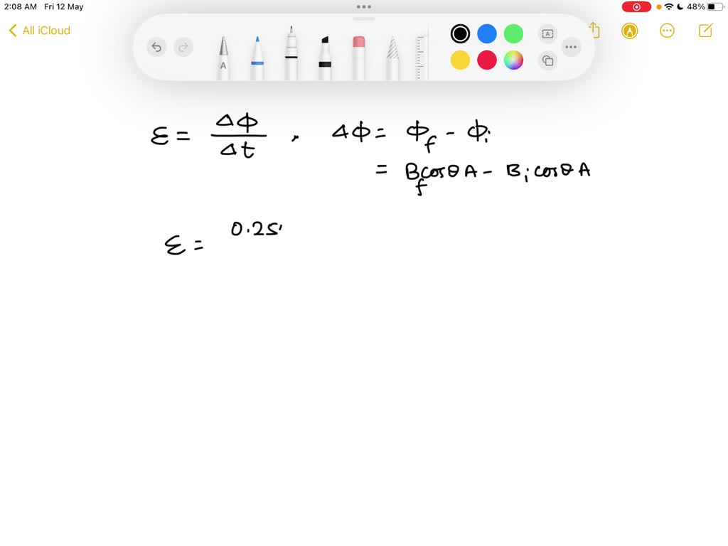 SOLVED: Apply Faraday's Law and Lenz's Law in solving word problems. Calculate the magnitude of ...