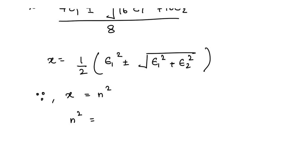 SOLVED: Summarize the relation between complex dielectric function ...