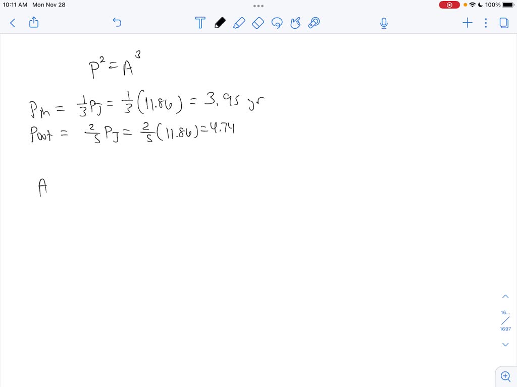 SOLVED: At what average distances (in AU) from the Sun would you expect ...
