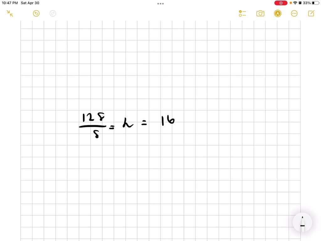 SOLVED: The volume of a rectangular prism is 128 cubic centimeters. The ...