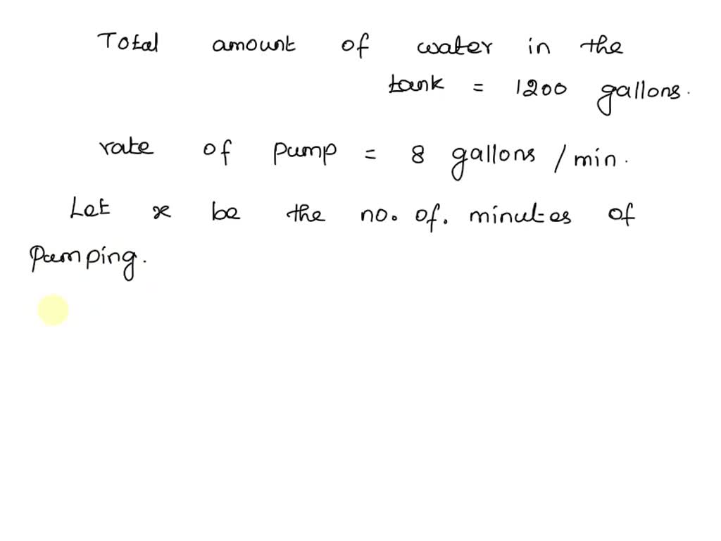SOLVED: A family's well pumps an average of 8 gallons of water per ...