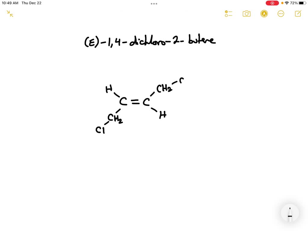 SOLVED: Draw the structure of (E)-I-chloro-3 methyl-2-pentene Consider EIZ stereochemistry of ...