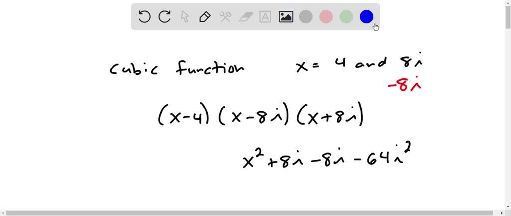 Solved Find Cubic Polynomial In Standard Form With Rea Coefficients
