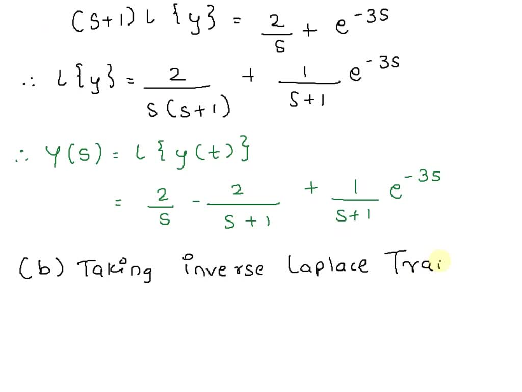Solved Consider The Following Initial Value Problem In Which An Input Of Large Amplitude And