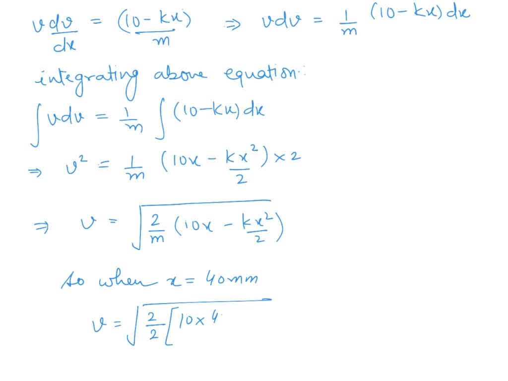 SOLVED: The spring of constant k=200 N / m is attached to both the ...