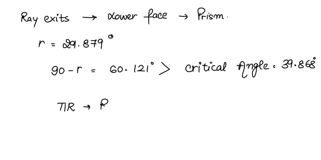SOLVED: C Question 1 (30 points) The 458-452-90* triangular prism shown in the figure has an ...