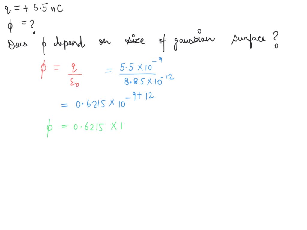 solved-a-particle-of-charge-5-5-nc-is-enclosed-by-a-gaussian-sphere