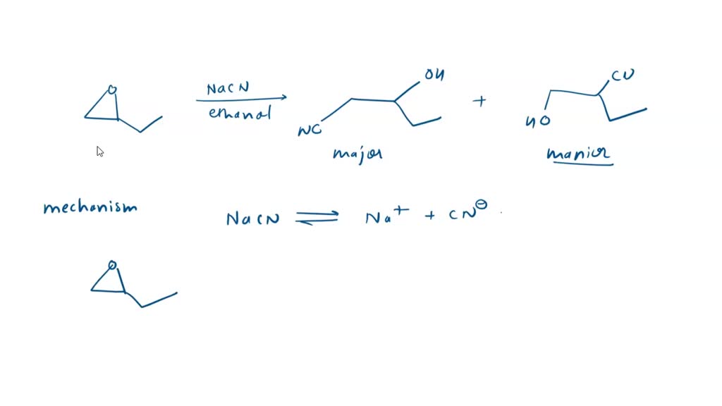 SOLVED: Draw the major product formed in the reaction. Be sure to draw ...