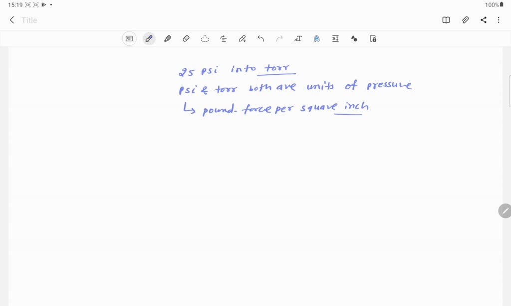 SOLVED: Convert psi to torr