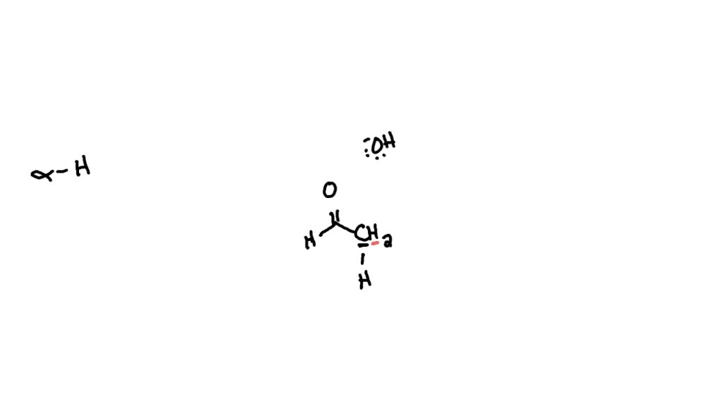 SOLVED: Draw both resonance structures of the enolate anion that forms when acetaldehyde is ...