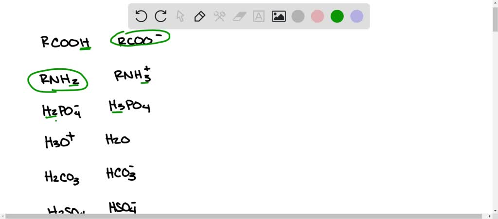 SOLVED: For each of the pairs below, underline the conjugate base ...
