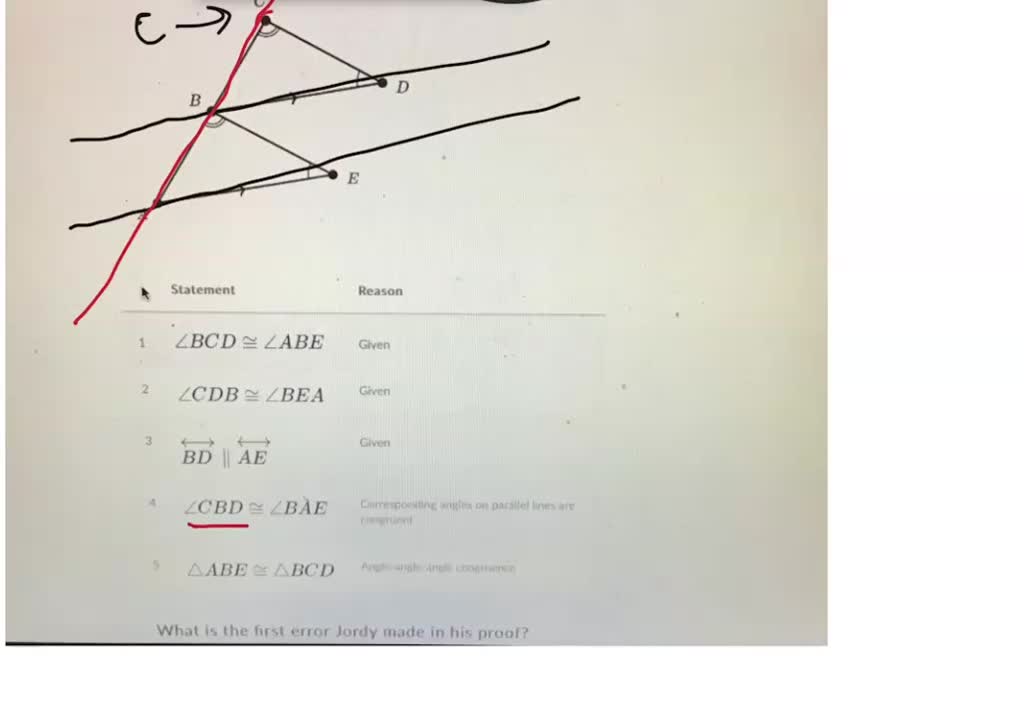 Select the correct answer from each drop-down menu. Given: 𝐚𝐛 Prove: ∠ 1 ≅∠ 7 Complete the proof ...
