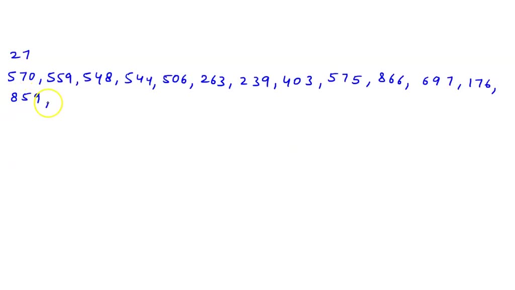 SOLVED: You are examining a data set with an expanded stem-and-leaf plot. (Hint: Look at the ...