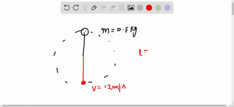 a 40 kg mass attached to the end of a string swings in a vertical ...