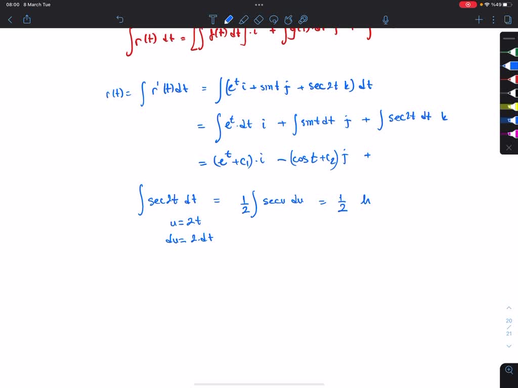 SOLVED: r = tet y = t | sin t