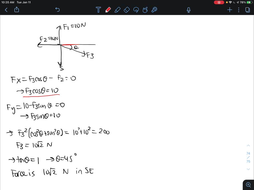 SOLVED:An object is moving to the west at a constant speed: Three forces are exerted on the ...