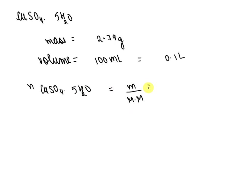 SOLVED: Lab Data PHASE 2: Prepare stock solution Preparation of stock solution Complete the ...