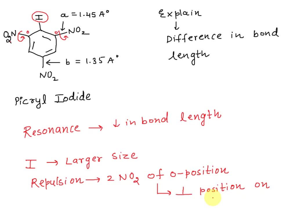 Picryl iodide (structure shown below) displays two different carbon ...